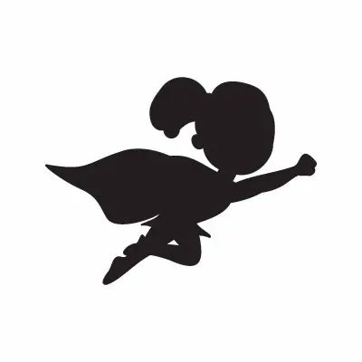 Superwoman Girl Sign Sticker Decal