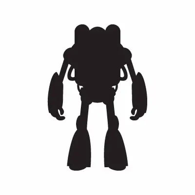 Robot Cyborg Machine Alien Monster Sign Sticker Decal