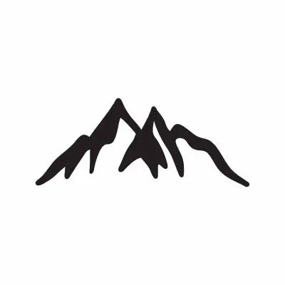 Mountain Peak Summit Travel Sign Sticker Decal