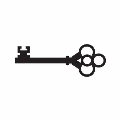Key Lock Unlock Door Gate Sign Sticker Decal