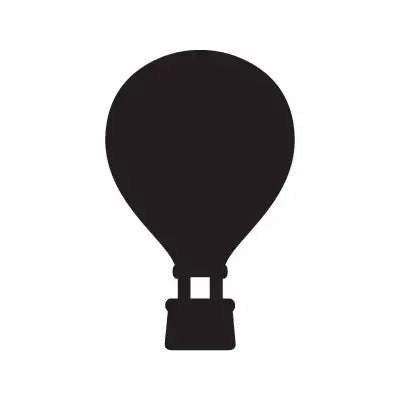 Hot Air Balloon Sign Sticker Decal