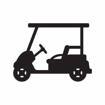 Golf Cart Sign Sticker Decal