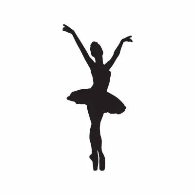 Ballet Girl Sign Sticker Decal