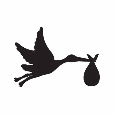 Stork Sign Sticker Decal